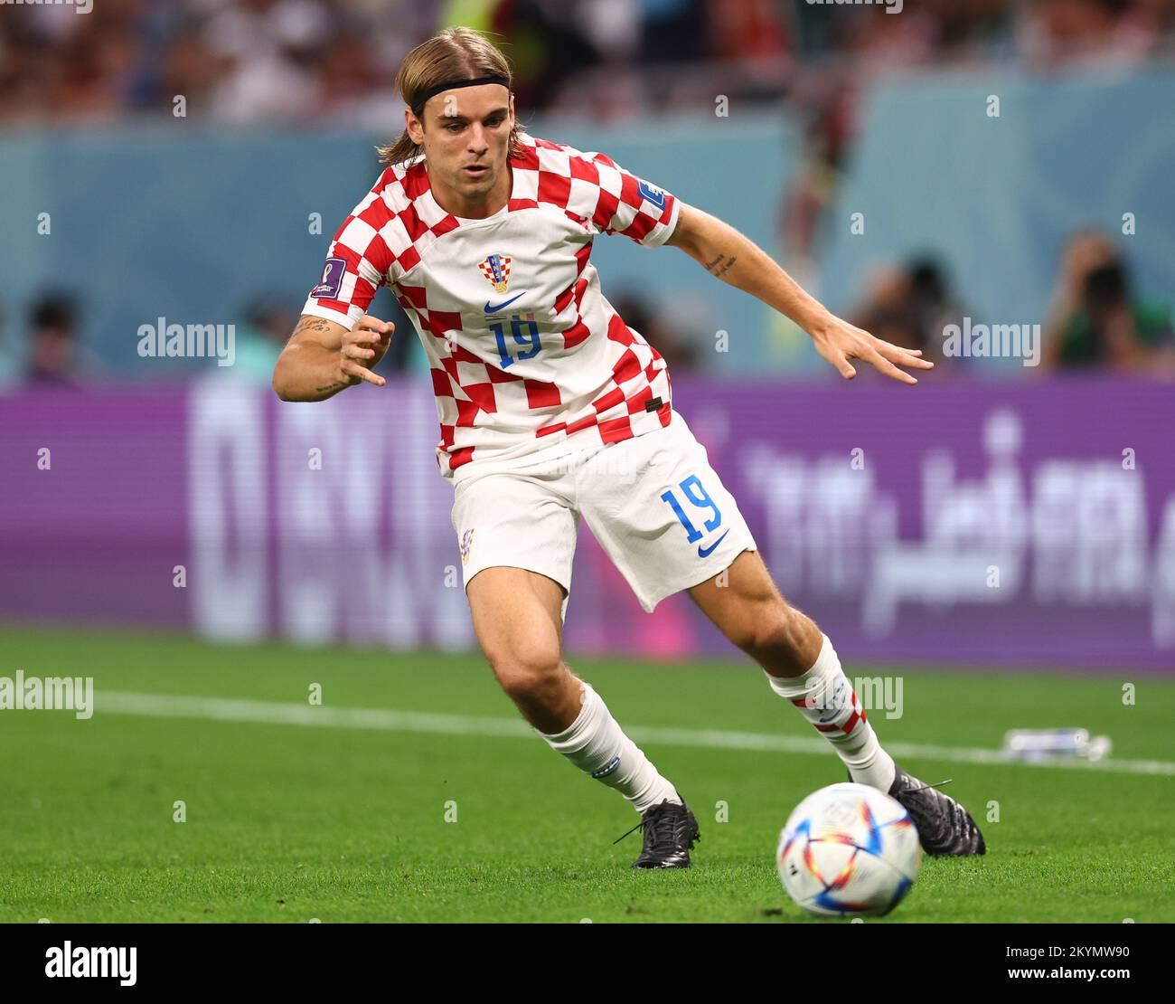 Al Rayyan, Qatar, 1st December 2022. Borna Sosa of Croatia during the ...