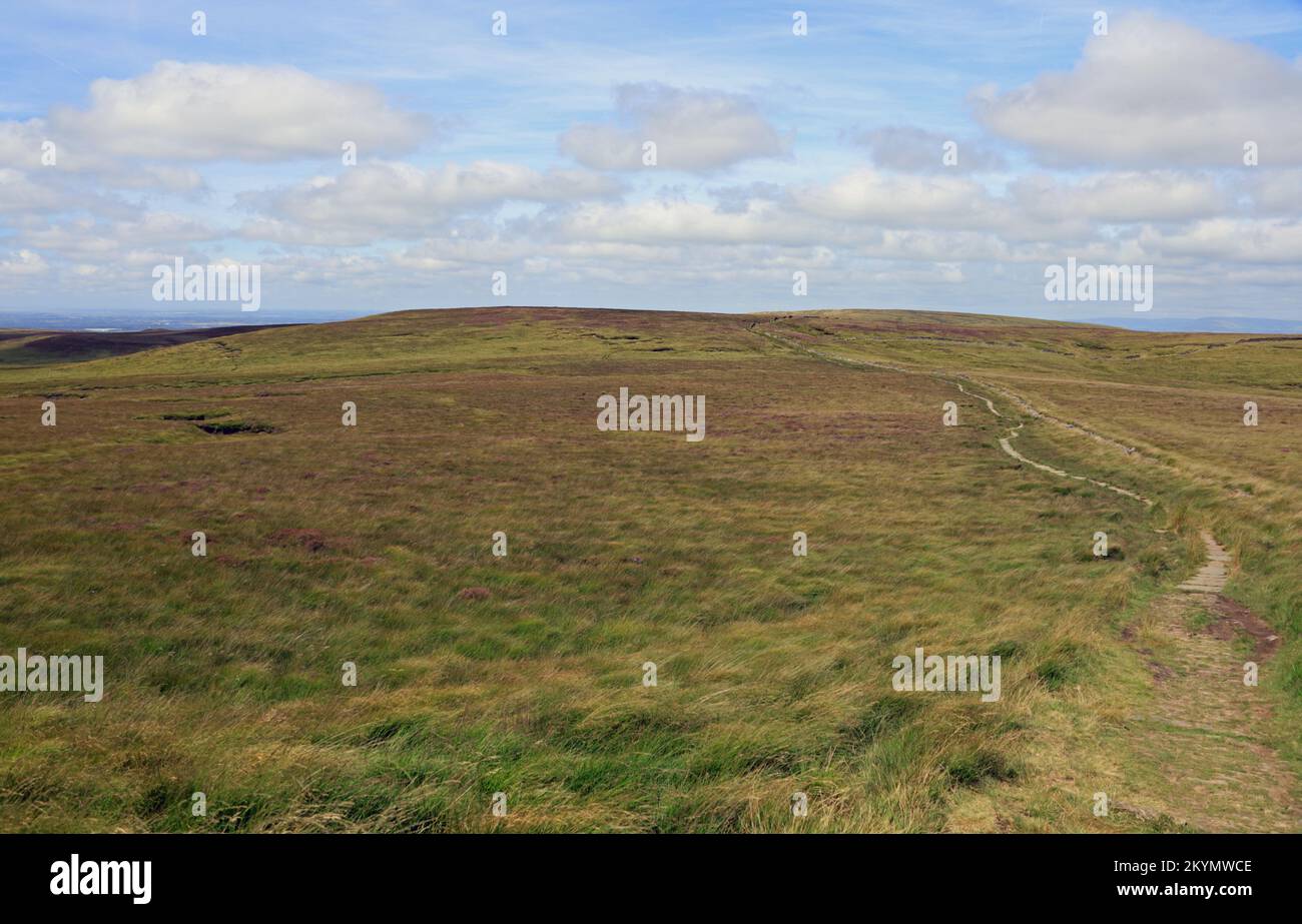 The west Pennine Moors above the village of Belmont Lancashire England ...
