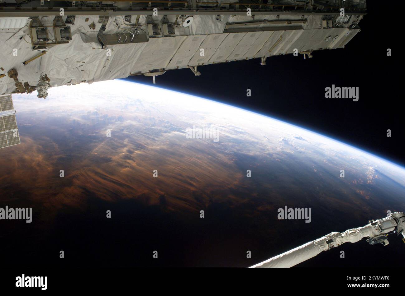 The STS-114 crew captured this view of Earth from the Shuttle-Station ...