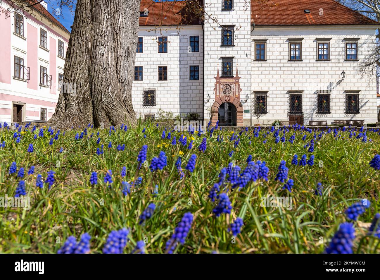 Trebon castle and town, Southern Bohemia, Czech Republic Stock Photo ...