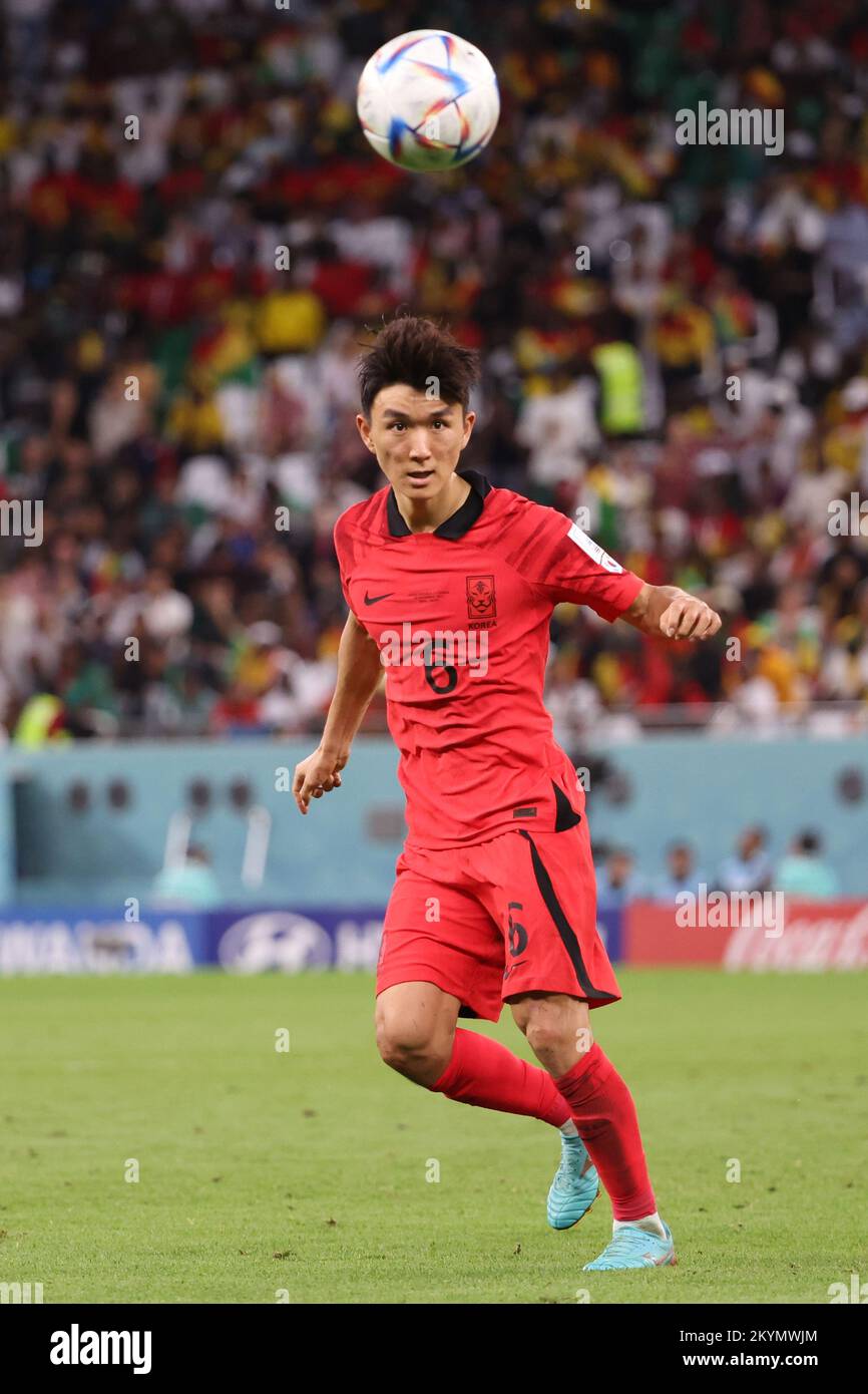 Hwang In-Beom of South Korea during the FIFA World Cup 2022, Group H ...