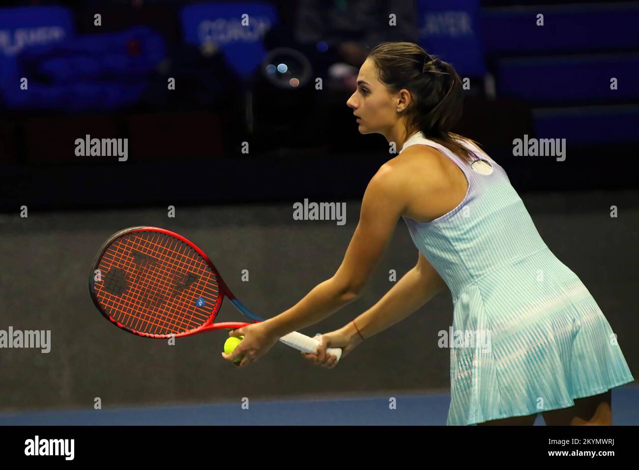 Anastasia Gasanova of Russian Federation plays against Anna Bondar of ...