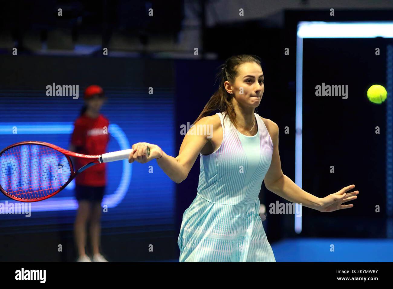Anastasia Gasanova of Russian Federation plays against Anna Bondar of ...