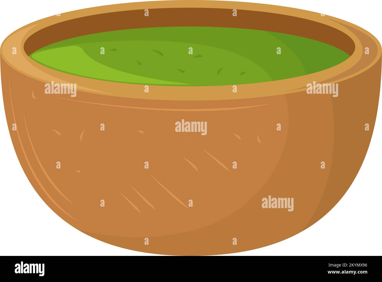 matcha tea in bowl Stock Vector Image & Art - Alamy
