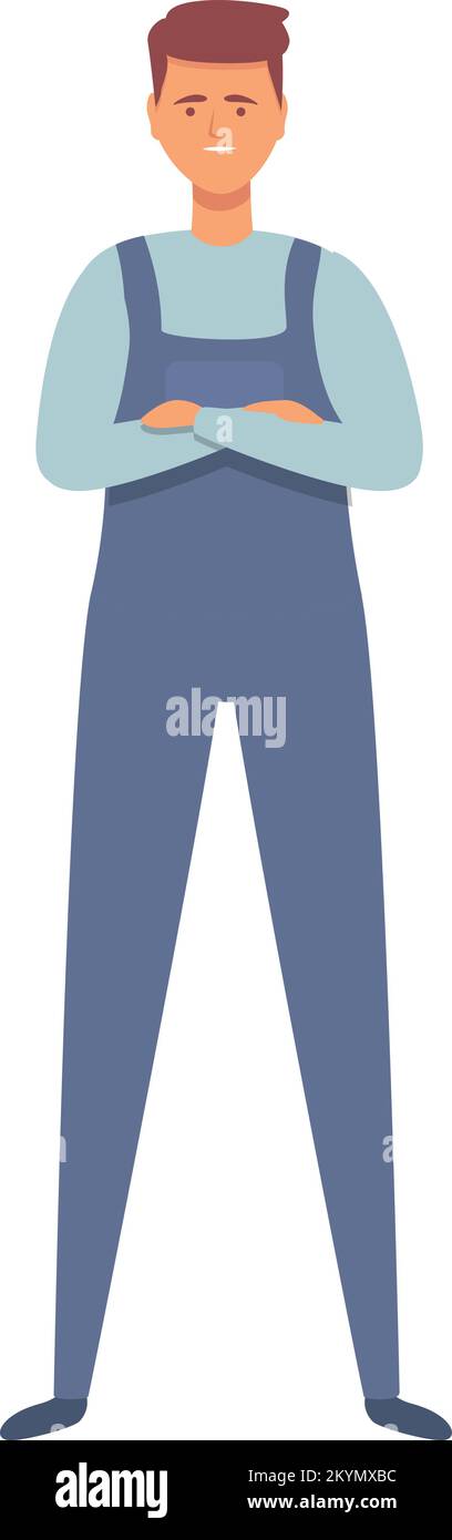 Young gas worker icon cartoon vector. Engineer pipeline. Work system ...