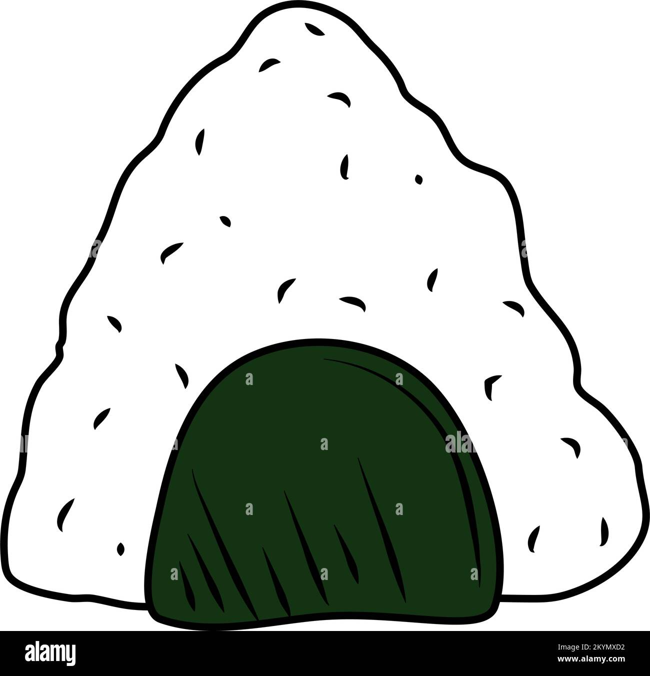 rice triangle with nori Stock Vector Image & Art - Alamy