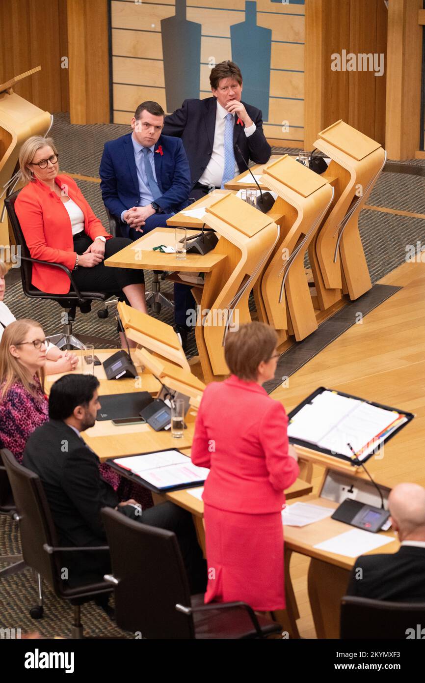 Edinburgh, Scotland, UK. 1st Dec, 2022. PICTURED: Douglas Ross MP MSP ...