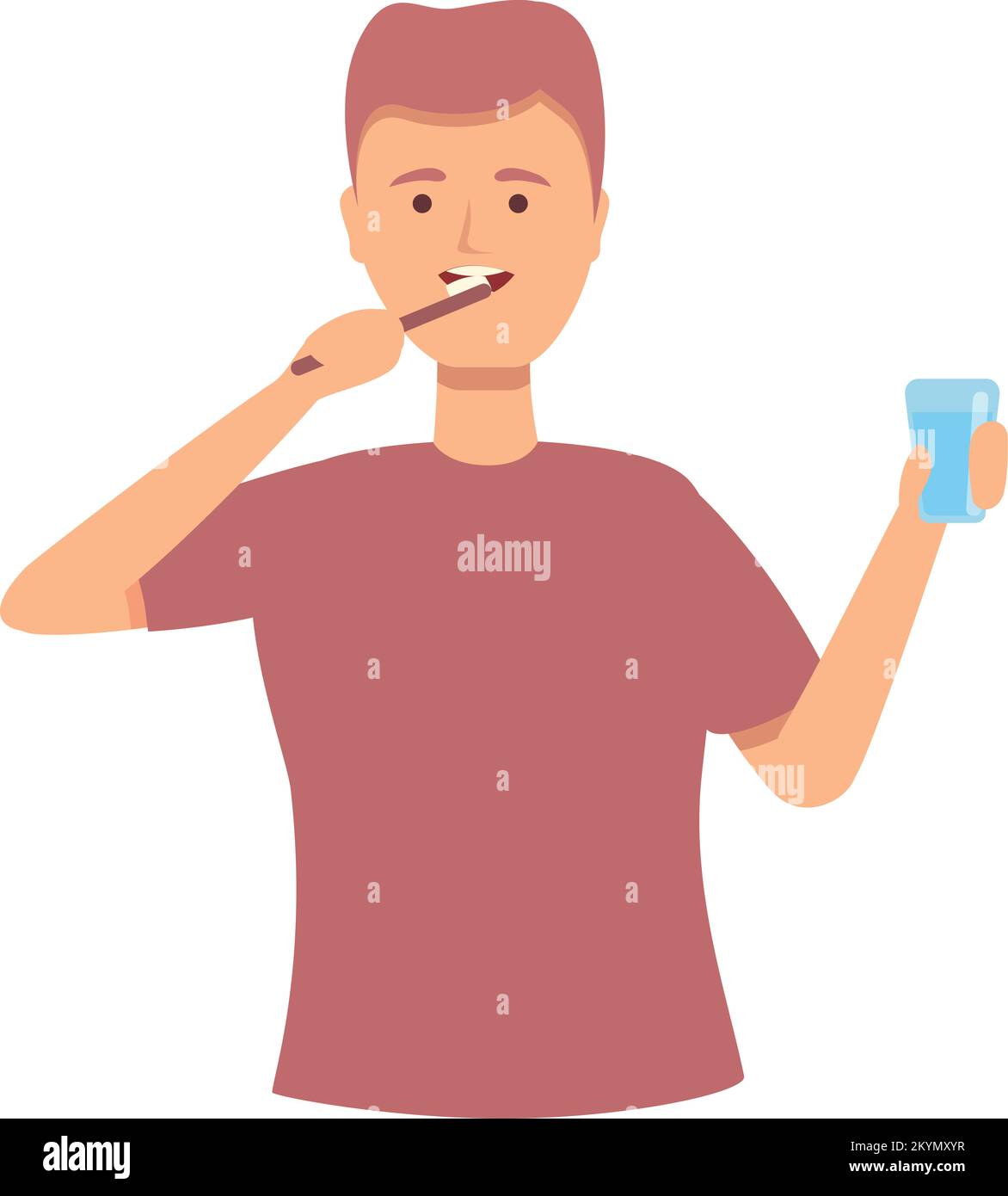 Clean teeth icon cartoon vector. Kid brush. Tooth dental Stock Vector ...