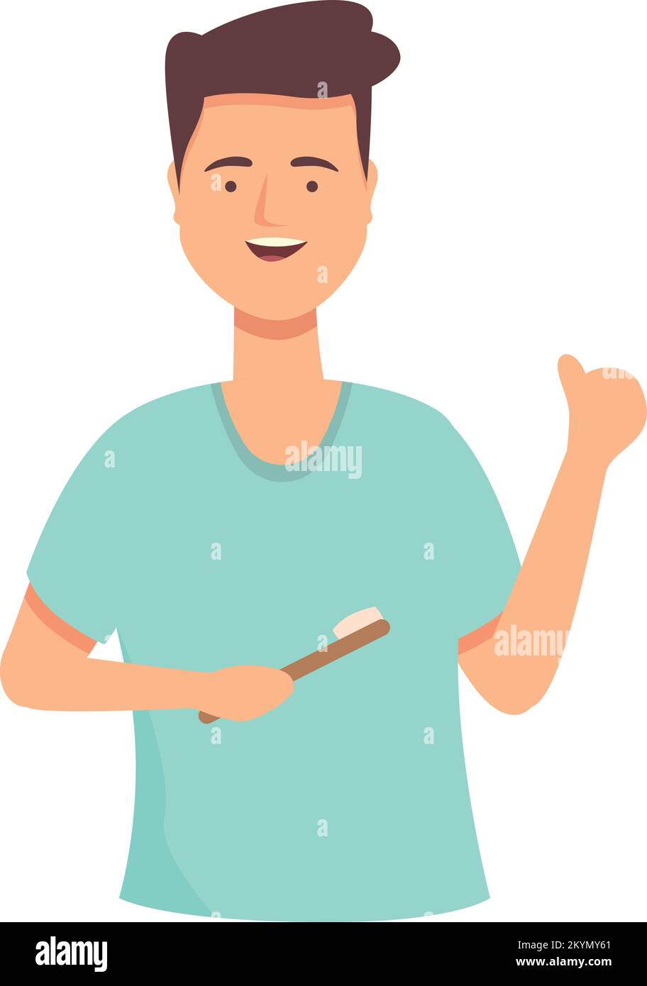 Hand clean oral icon cartoon vector. Teeth brush. Water care Stock ...