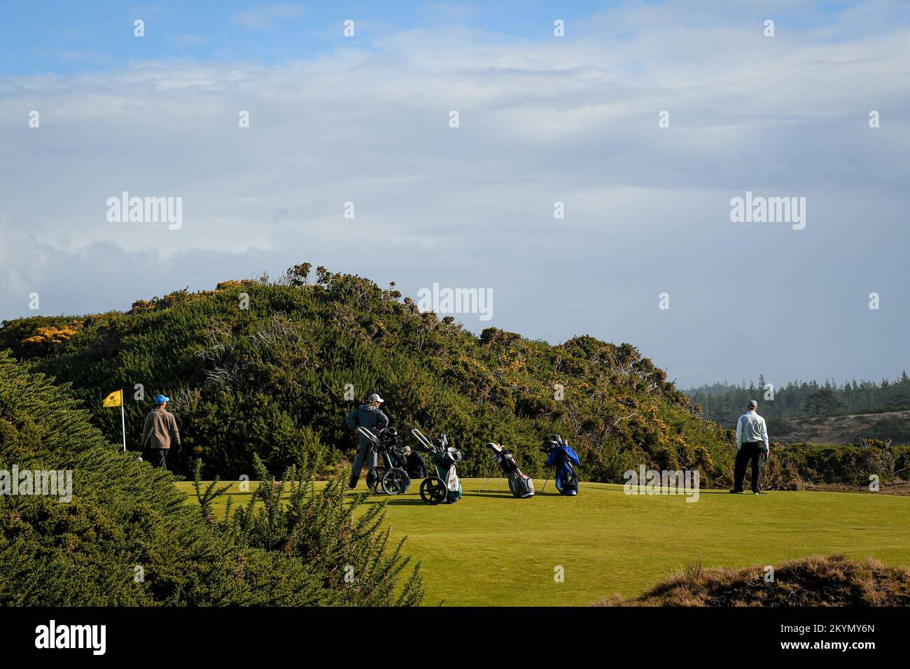 Bandon Dunes Golf Resort in Southern Oregon Stock Photo - Alamy