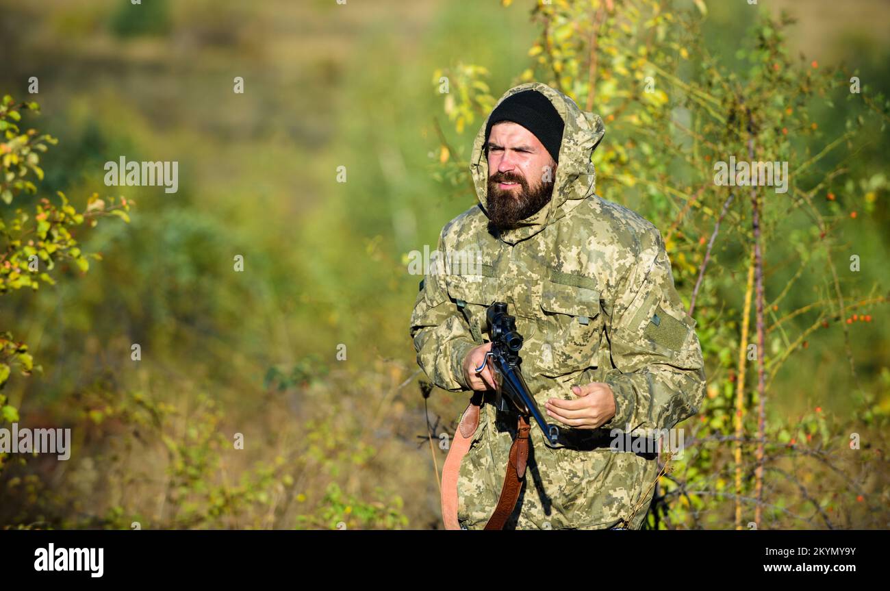 Harvest animals typically restricted. Hunting hobby concept. Experience ...