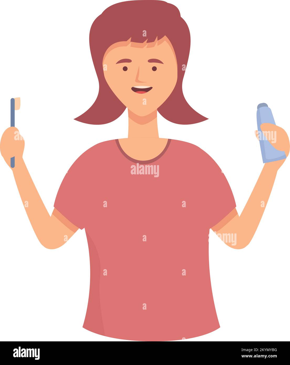 Clean teeth icon cartoon vector. Child care. Oral care Stock Vector ...