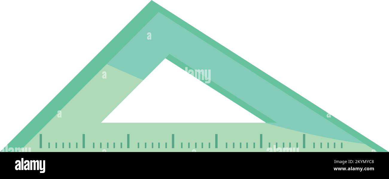 school triangle ruler Stock Vector Image & Art - Alamy