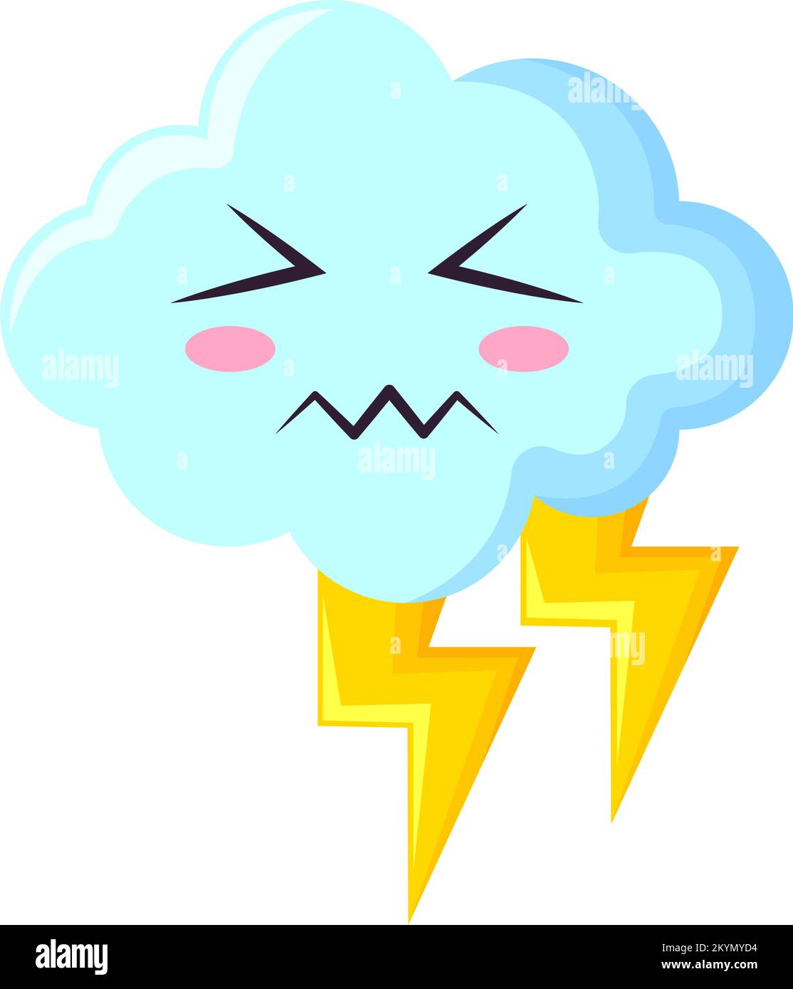 storm kawaii sky Stock Vector Image & Art - Alamy