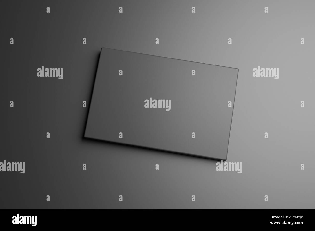 Realistic 3d rendering total black platform for product display.Top ...