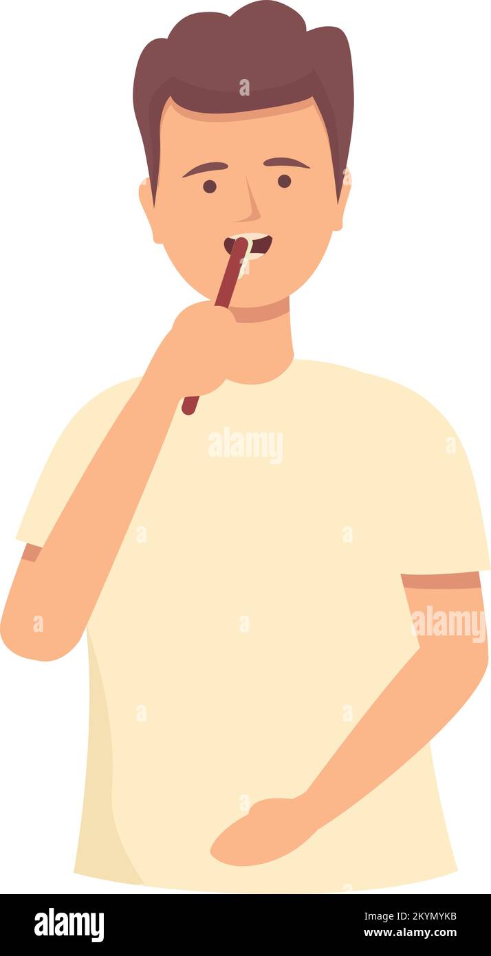 Oral brush icon cartoon vector. Kid teeth. Care clean Stock Vector ...