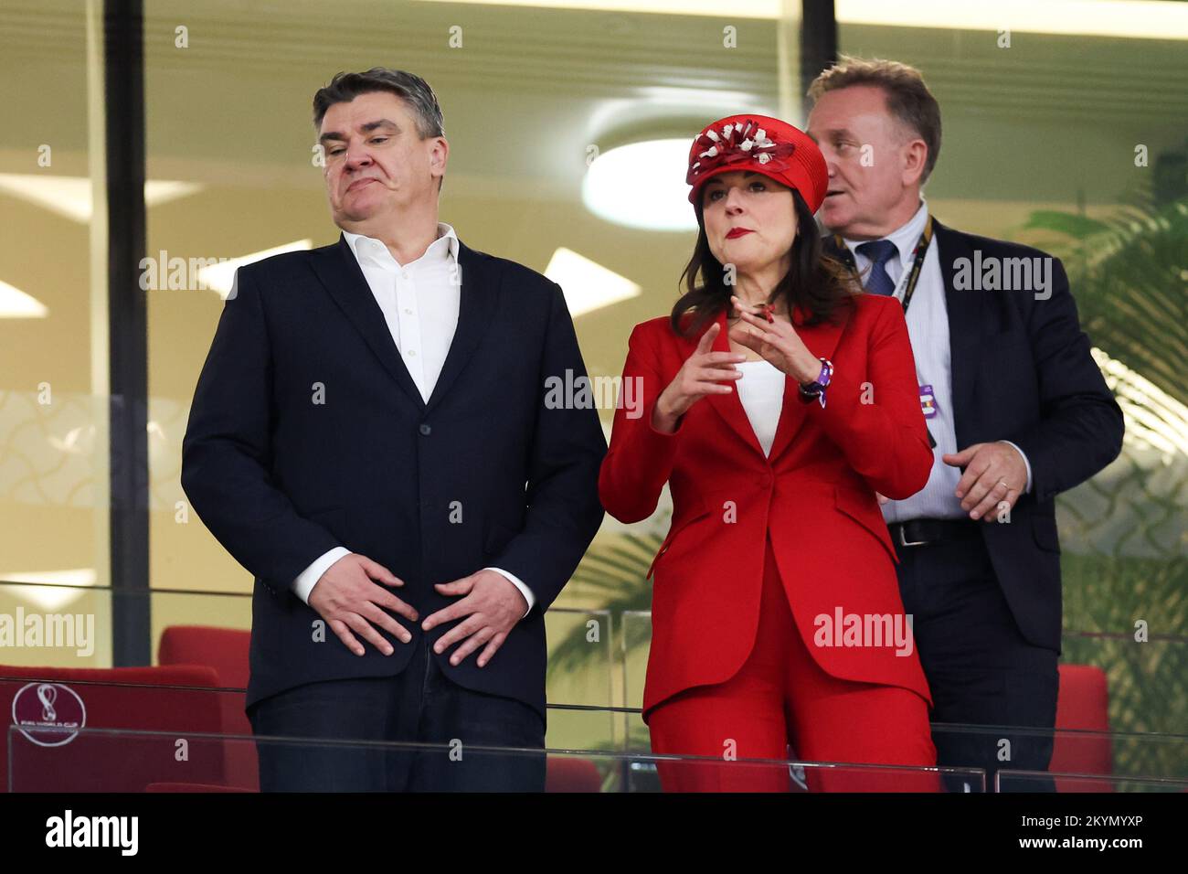 President of Croatia Zoran Milanovic with wife Sanja Music Milanovic ...