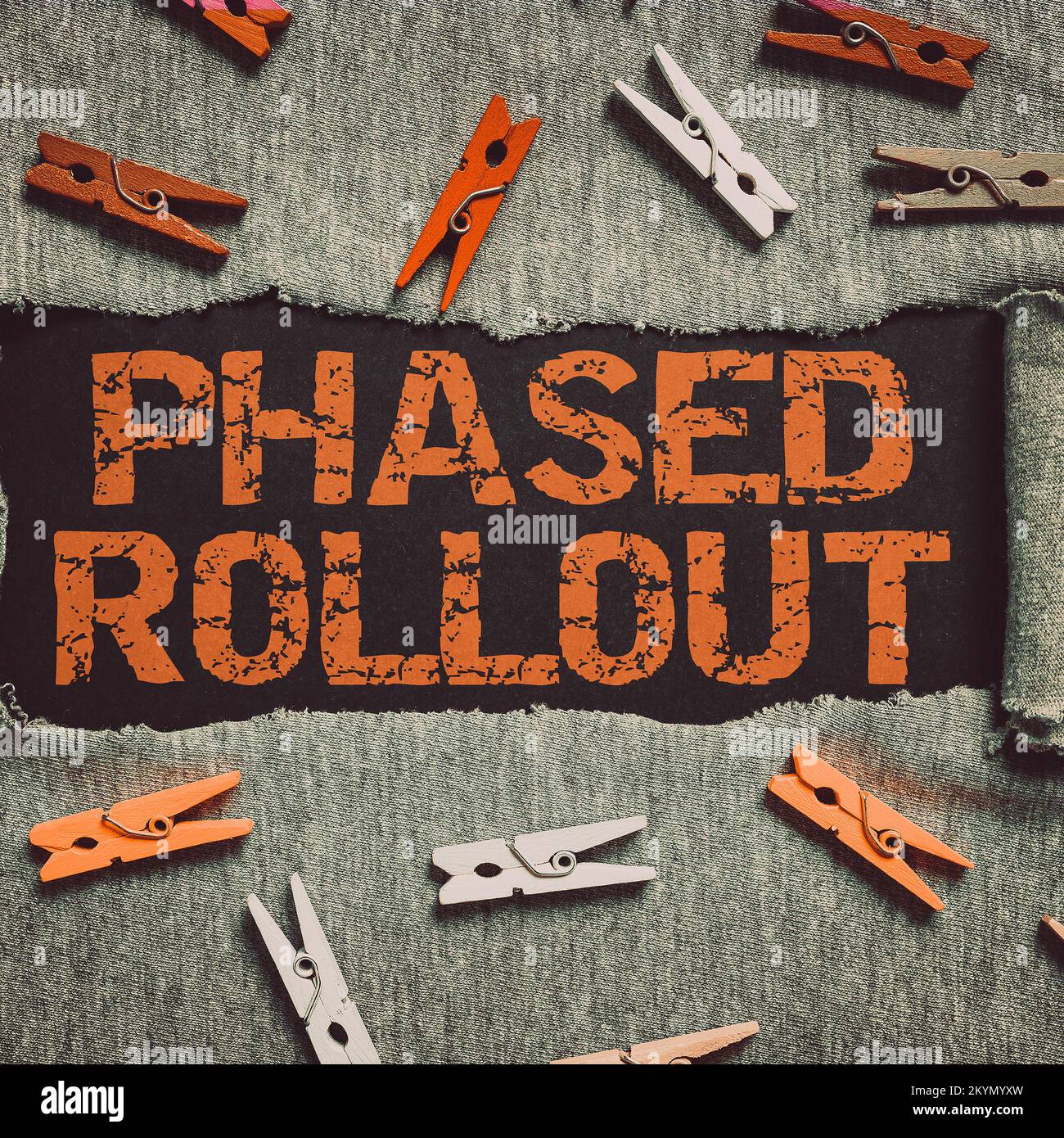 Sign displaying Phased Rollout. Business idea the practice of ...