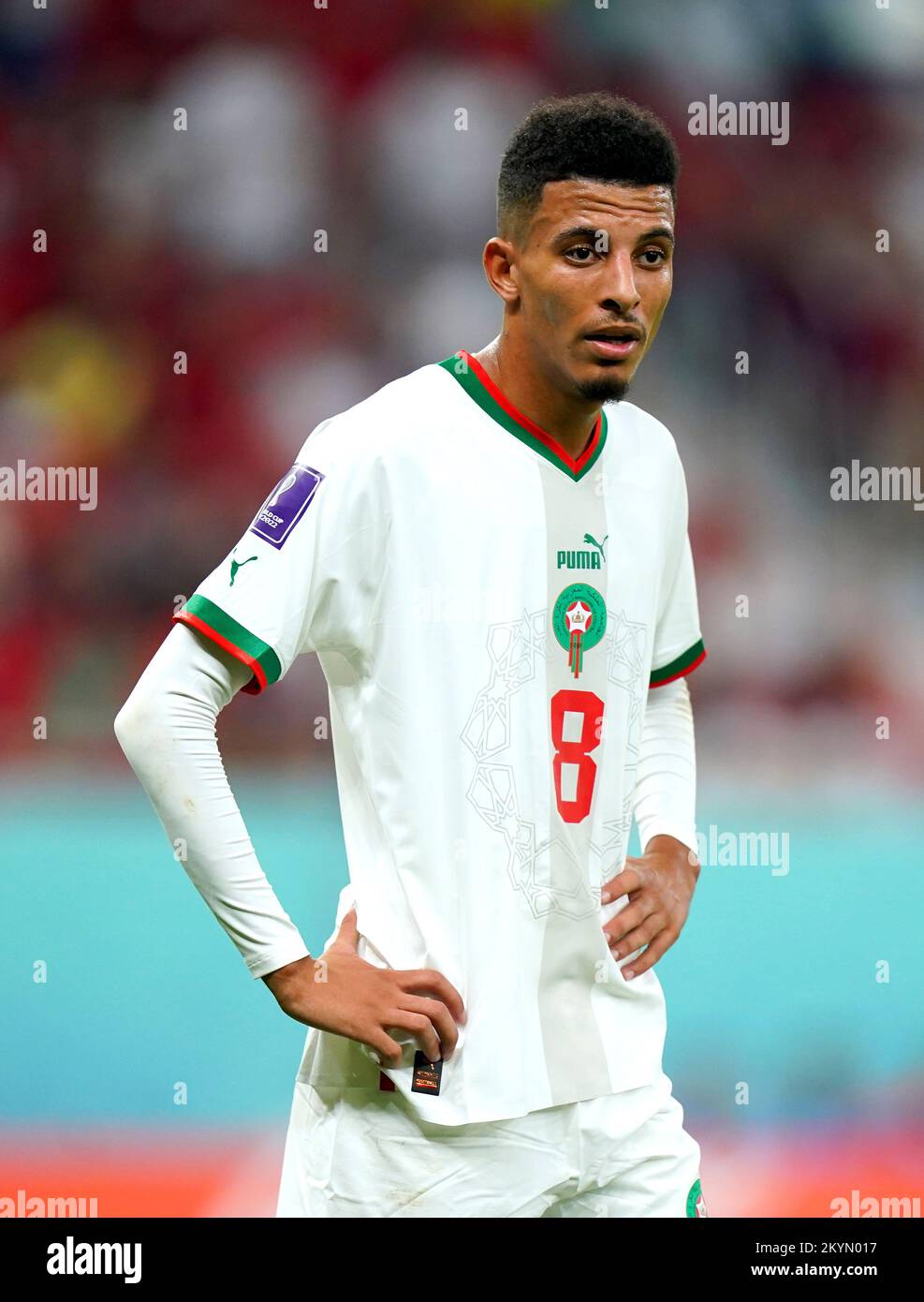 Morocco's Azzedine Ounahi during the FIFA World Cup Group F match at ...