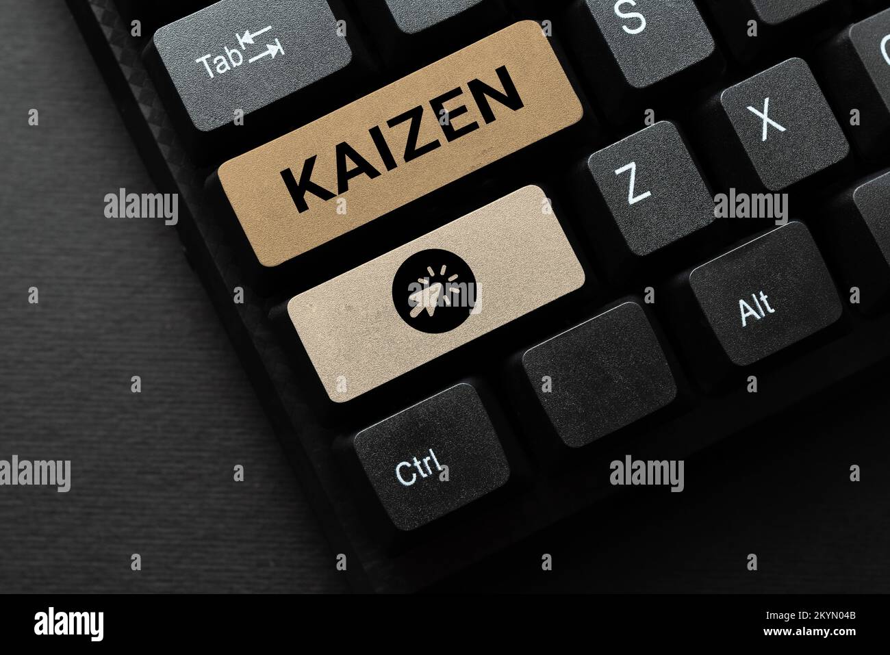 Text showing inspiration Kaizen. Word for a Japanese business ... Text showing inspiration Kaizen. Word for a Japanese business ...