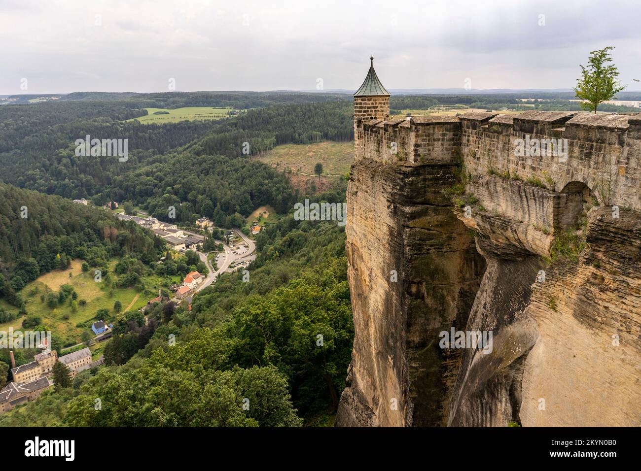 Konigstein is a huge fortress in southeastern Germany Stock Photo - Alamy
