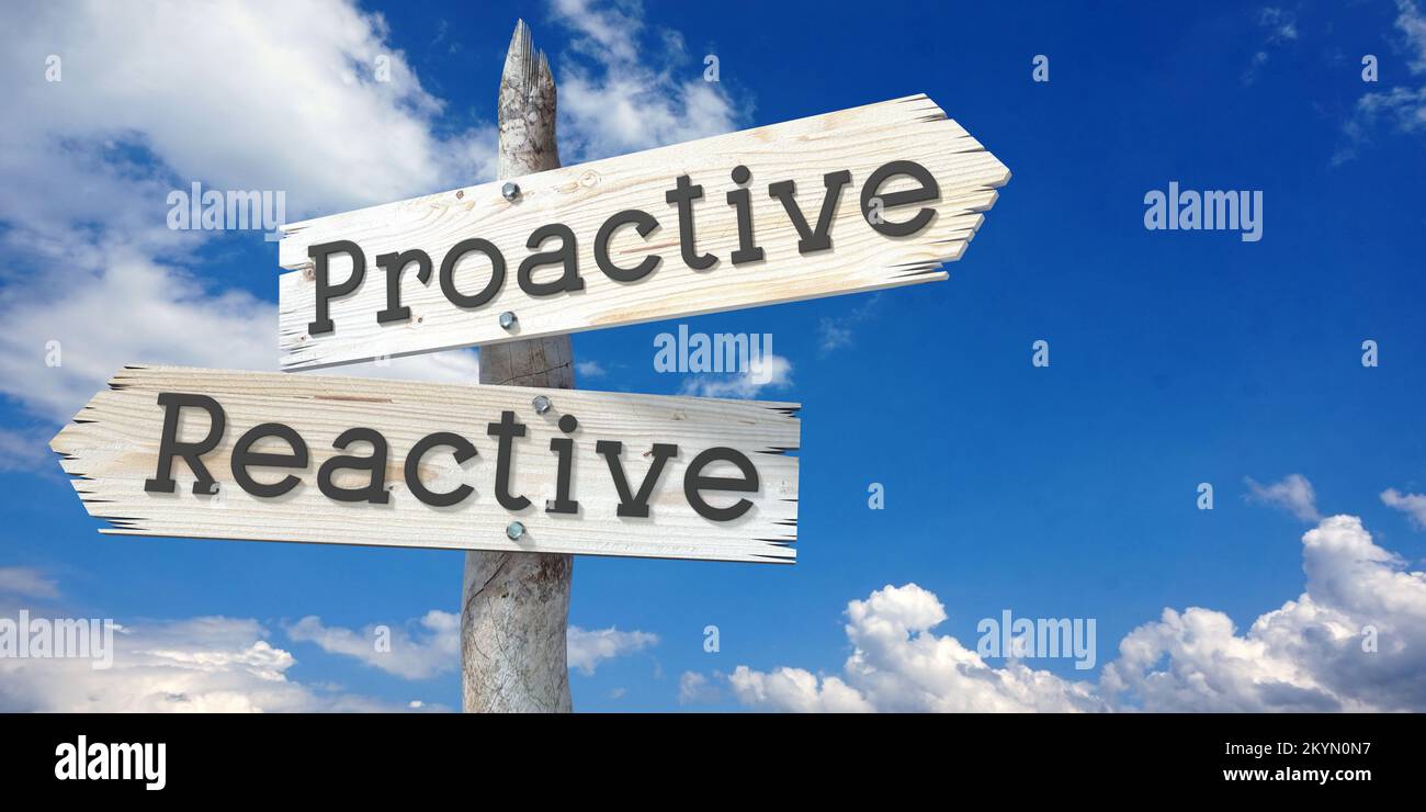 Proactive road sign hi-res stock photography and images - Alamy