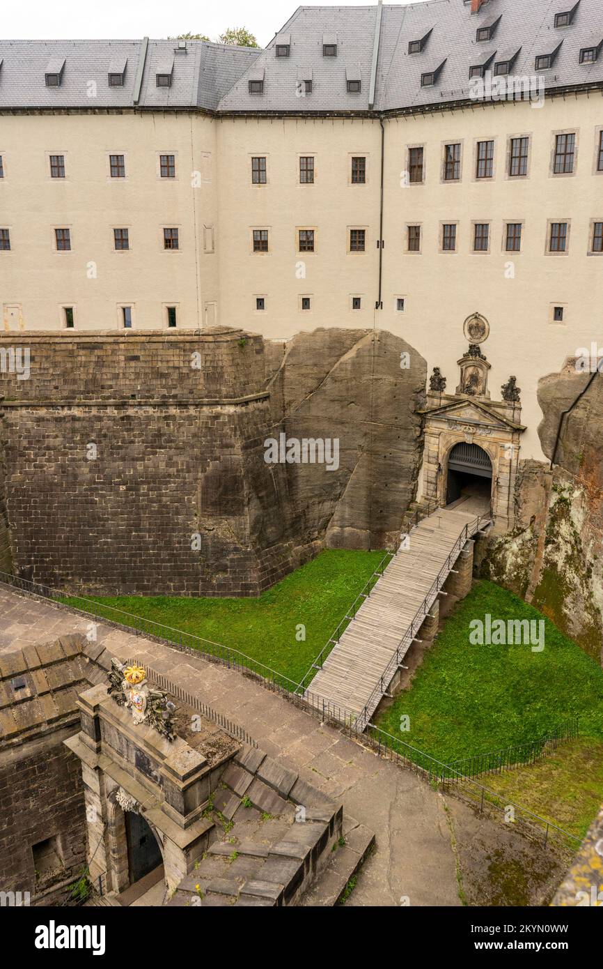 Konigstein is a huge fortress in southeastern Germany Stock Photo - Alamy
