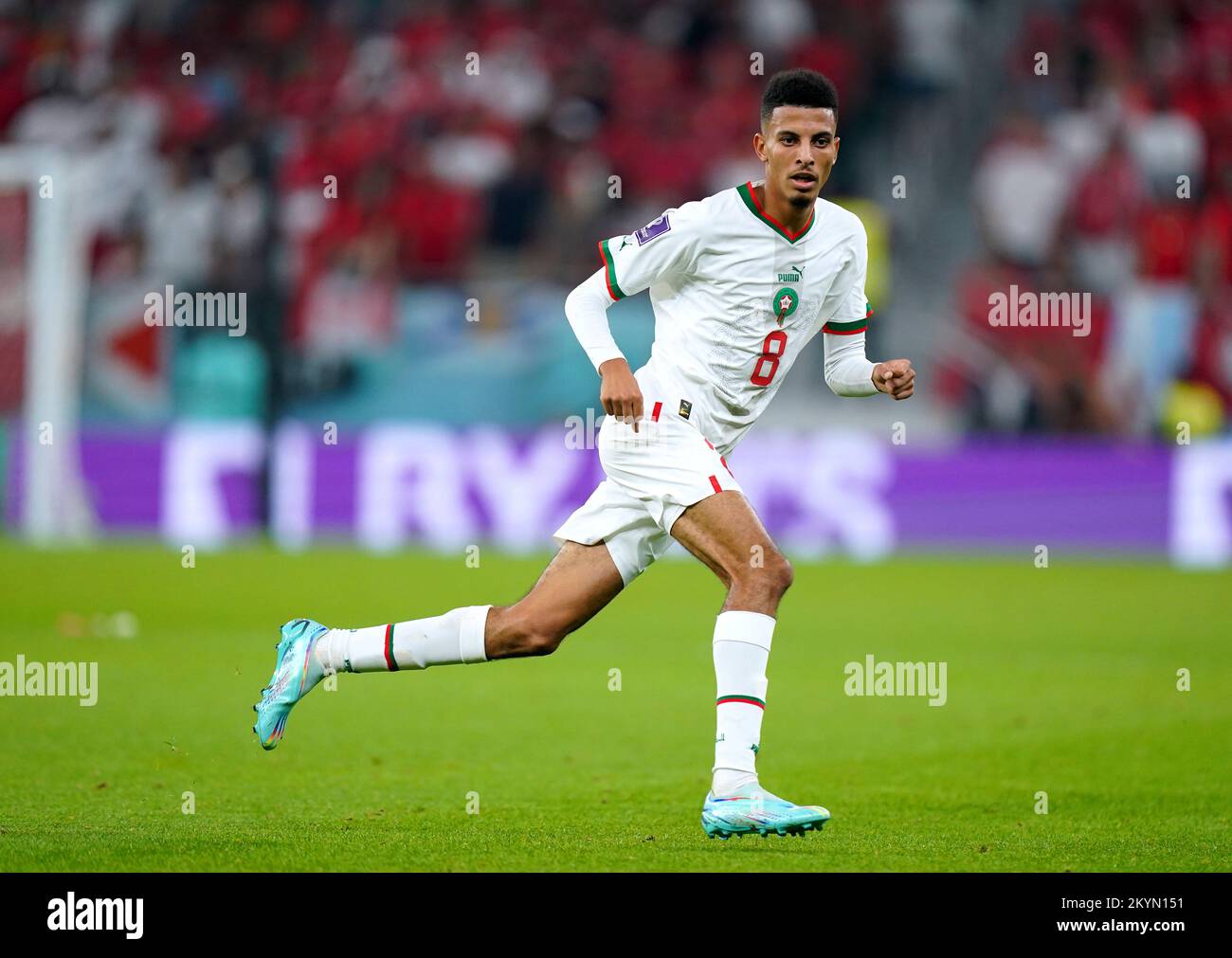 Morocco's Azzedine Ounahi during the FIFA World Cup Group F match at ...