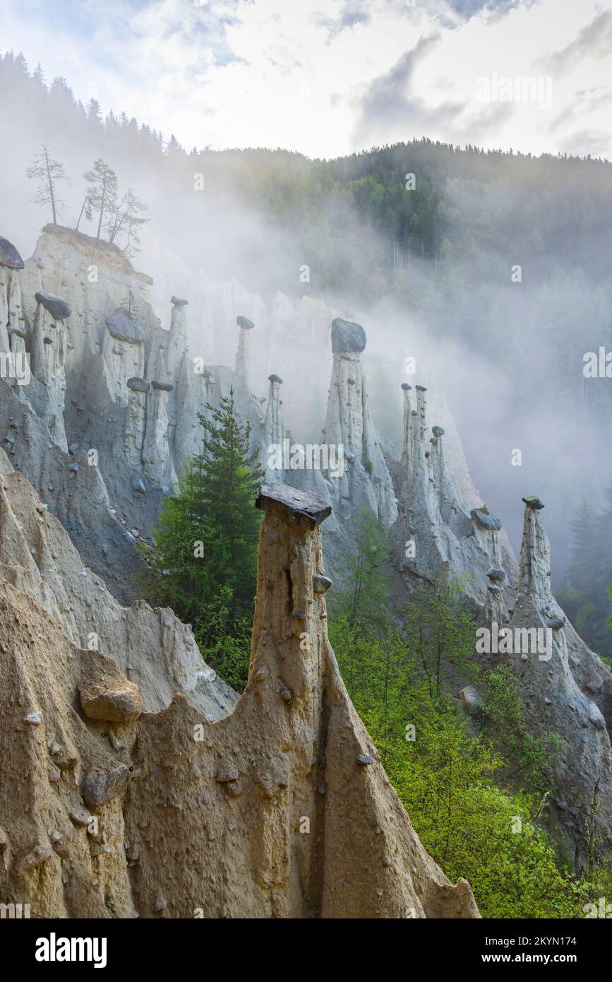 Earth pyramids of Platten (Erdpyramiden - Piramidi di Plata) near ...