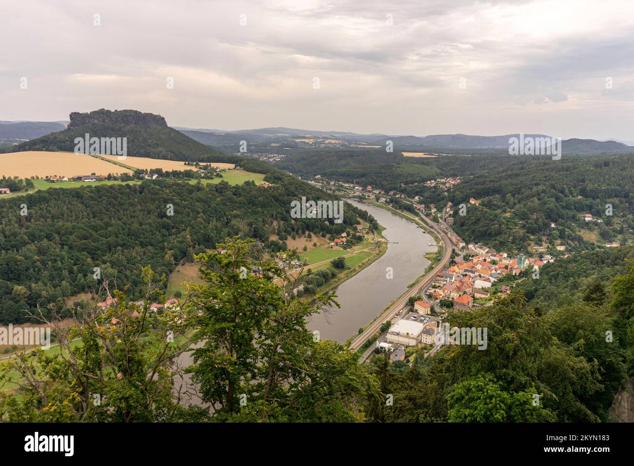 Konigstein is a huge fortress in southeastern Germany Stock Photo - Alamy