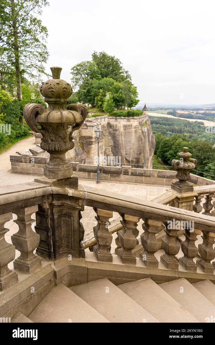 Konigstein is a huge fortress in southeastern Germany Stock Photo - Alamy