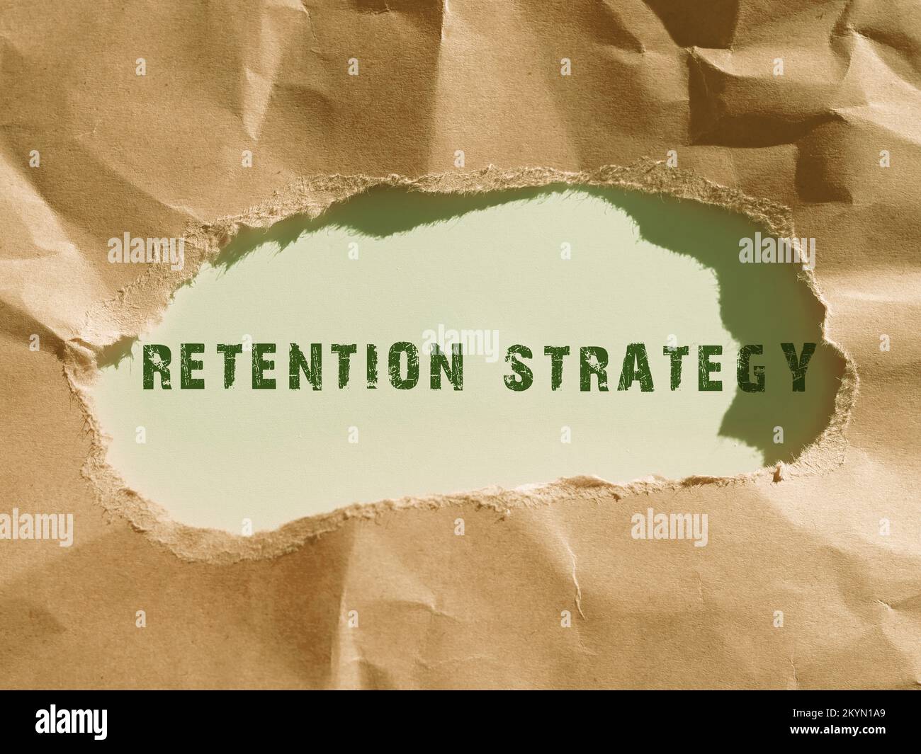 Hand writing sign Retention Strategy. Business approach activities to ...