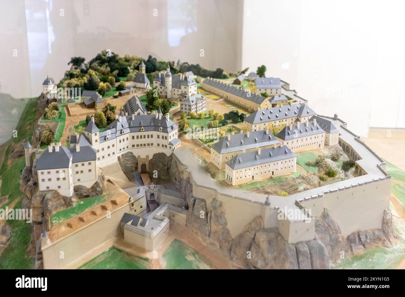 Konigstein is a huge fortress in southeastern Germany Stock Photo - Alamy