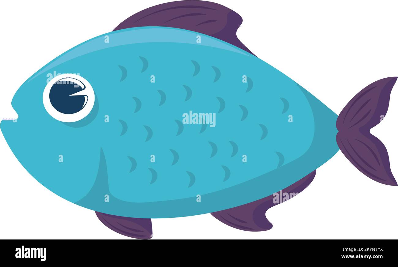 blue fish icon Stock Vector Image & Art - Alamy