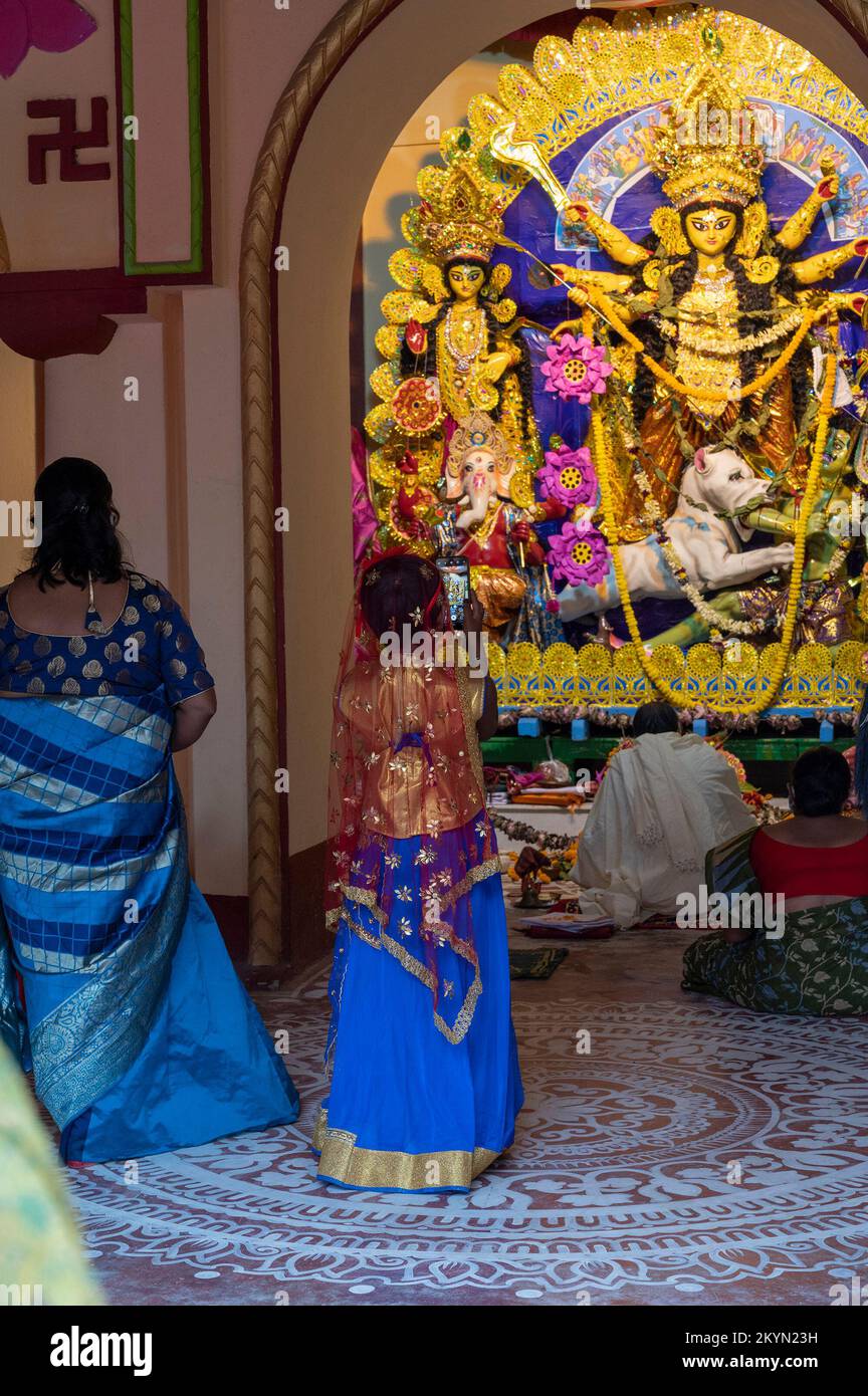 Howrah,India -October 26th,2020 : Bengali girl child taking picture of ...