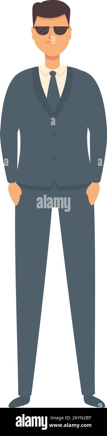 Security guard icon cartoon vector. Police man. Office people Stock ...