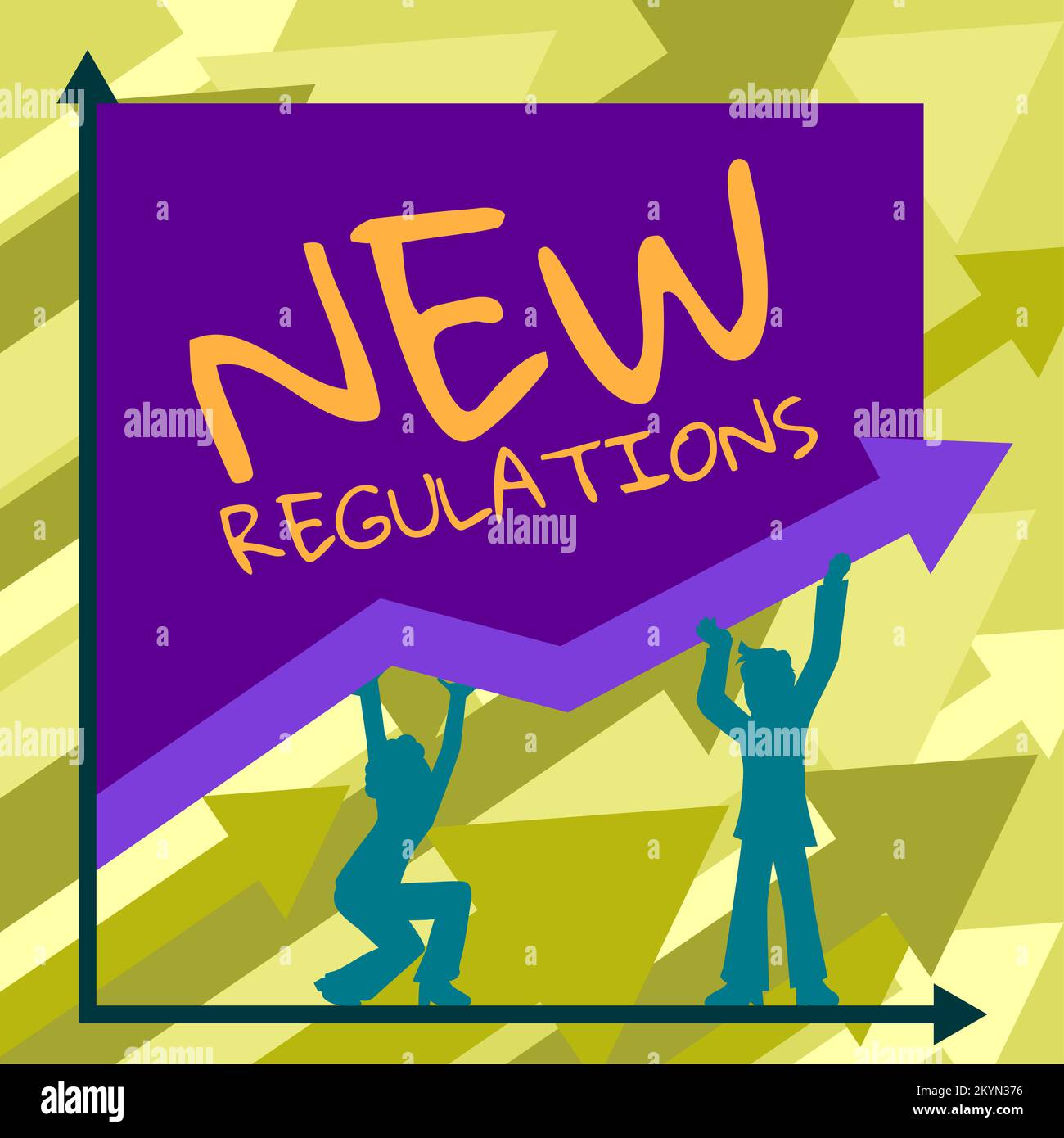 Hand writing sign New Regulations. Concept meaning Regulation ...