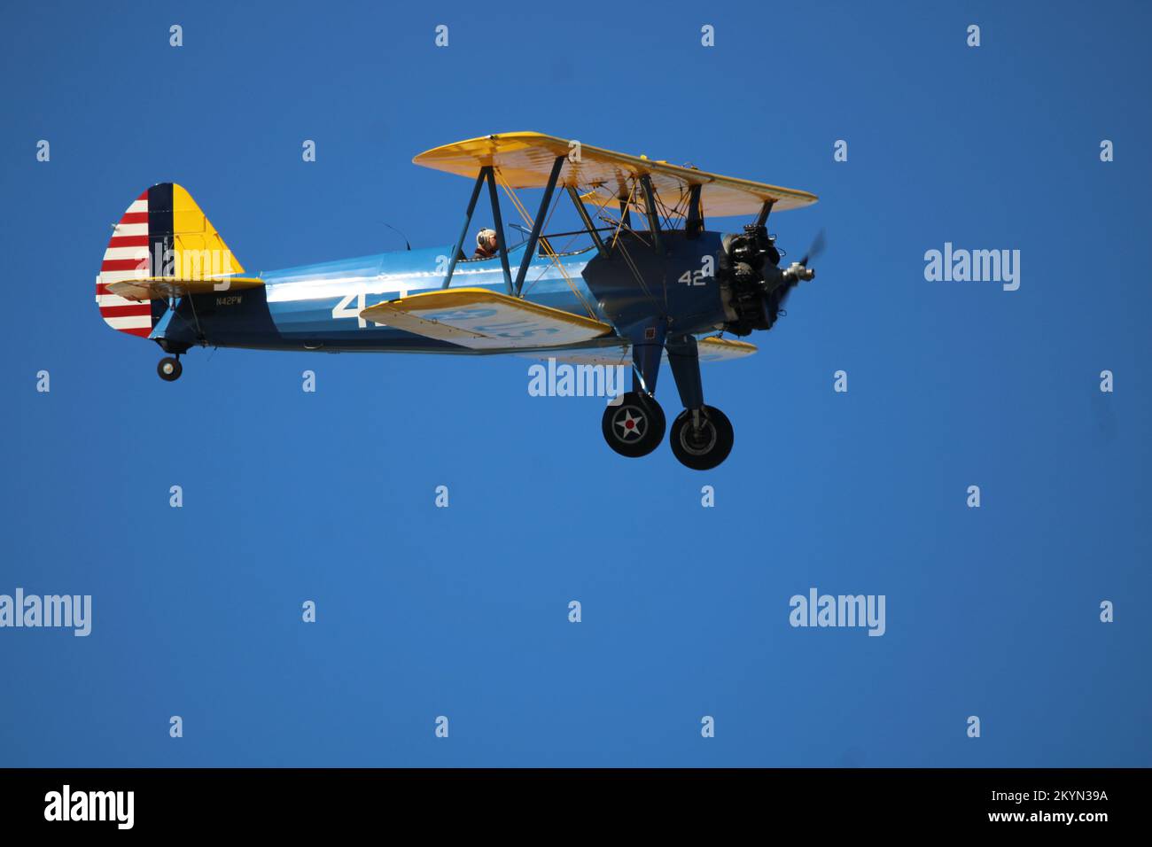 Boeing Stearman Biplane US Army Air Corps Stock Photo - Alamy