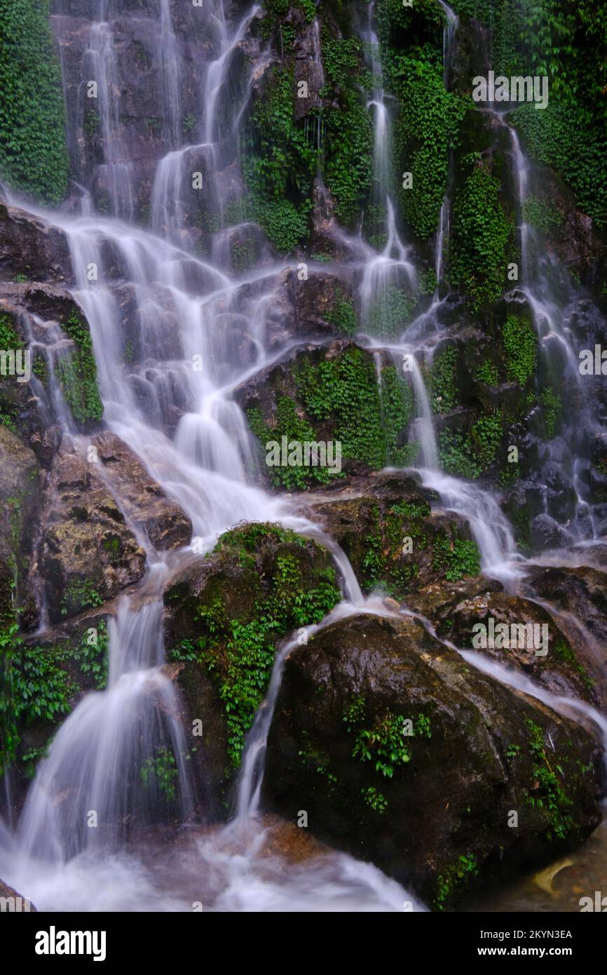 Beautiful waterfall Landscape on the way to Lachen from Gantok, Sikkim ...