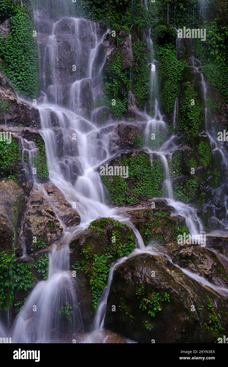 Beautiful waterfall Landscape on the way to Lachen from Gantok, Sikkim ...