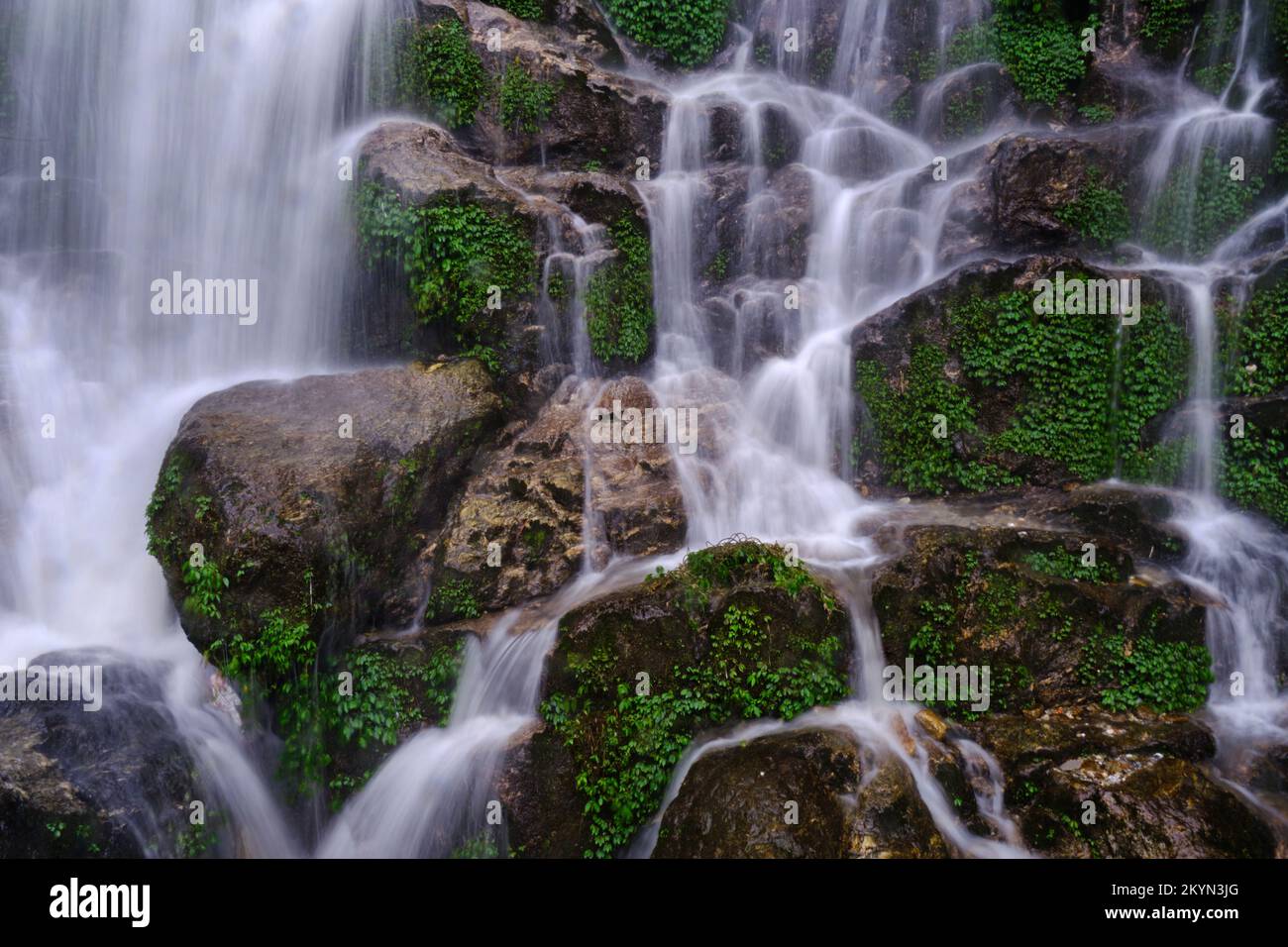 Beautiful waterfall Landscape on the way to Lachen from Gantok, Sikkim ...