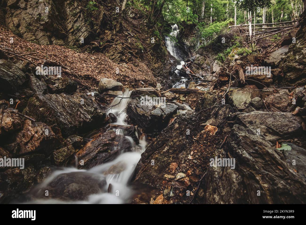 River Waterfall Jelovarnik in Kopaonik Mountain in Serbia Stock Photo ...