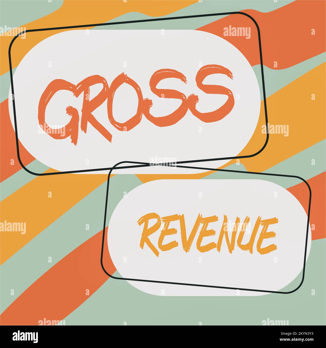 Inspiration showing sign Gross Revenue. Word Written on total value of ...