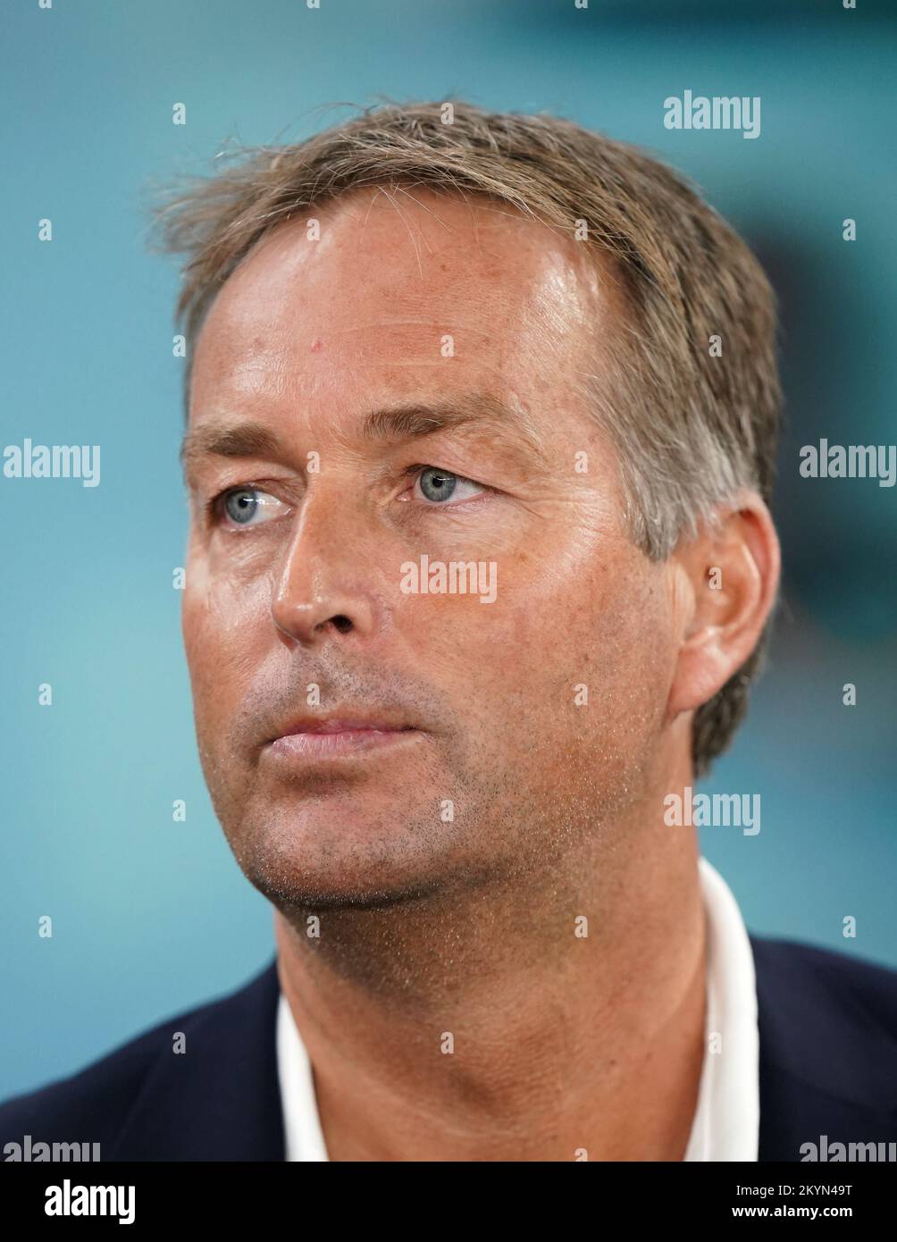 Denmark manager Kasper Hjulmand during the FIFA World Cup Group D match ...