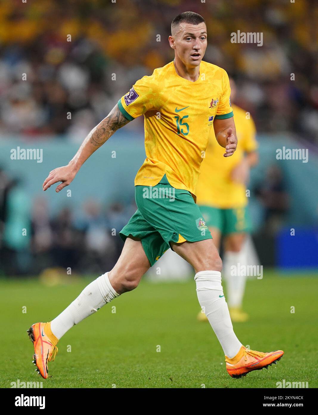 Australia's Mitchell Duke during the FIFA World Cup Group D match at ...