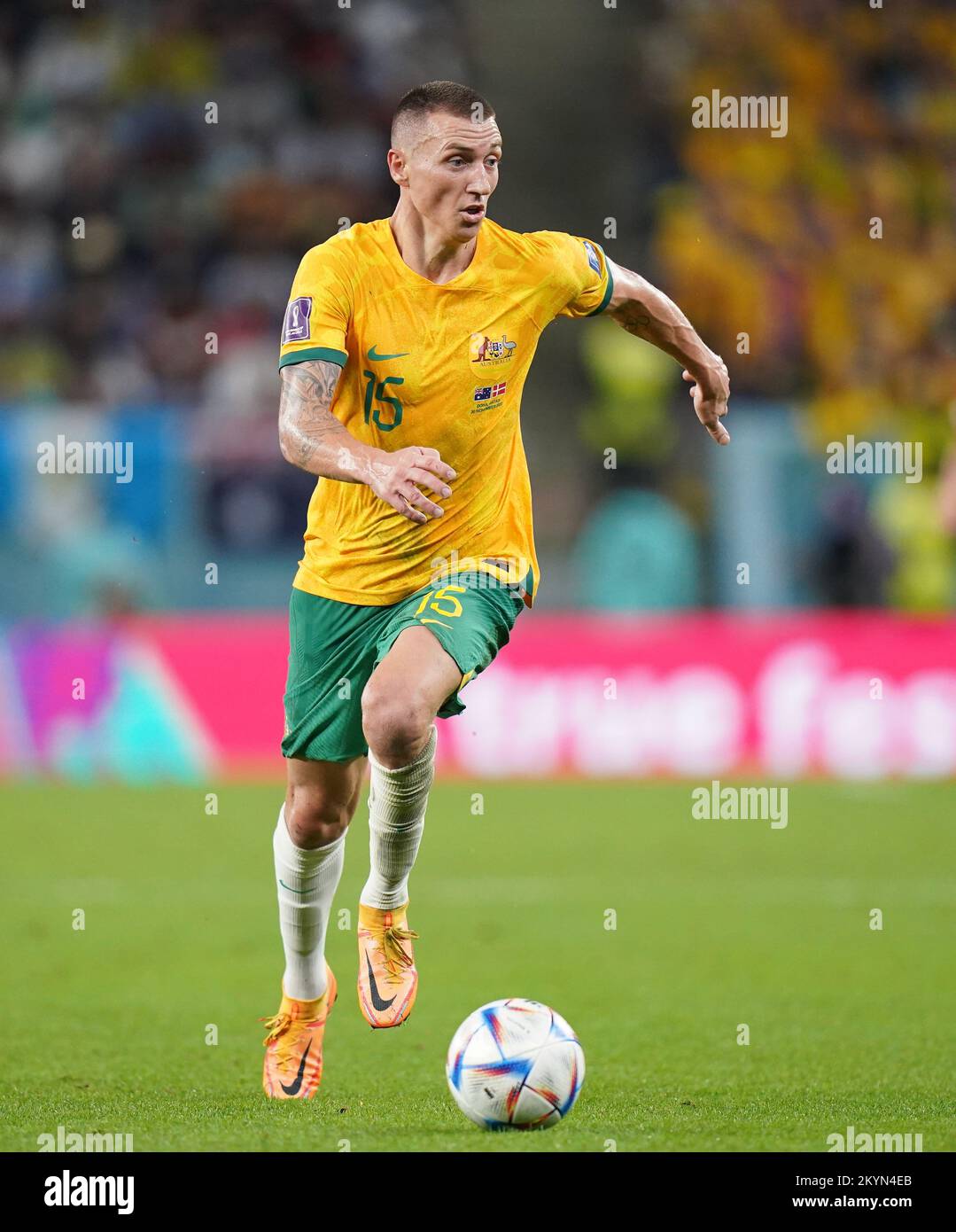 Australia's Mitchell Duke during the FIFA World Cup Group D match at ...