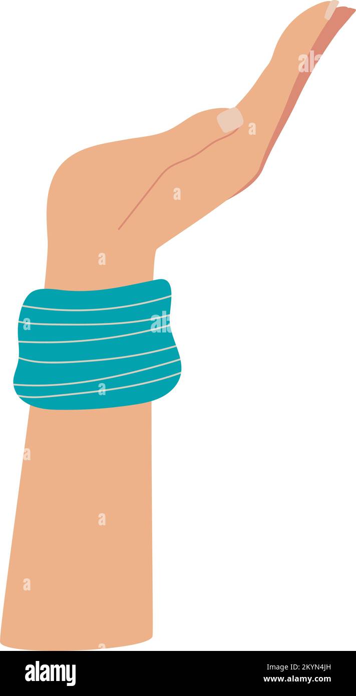 hand with bracelet Stock Vector Image & Art - Alamy