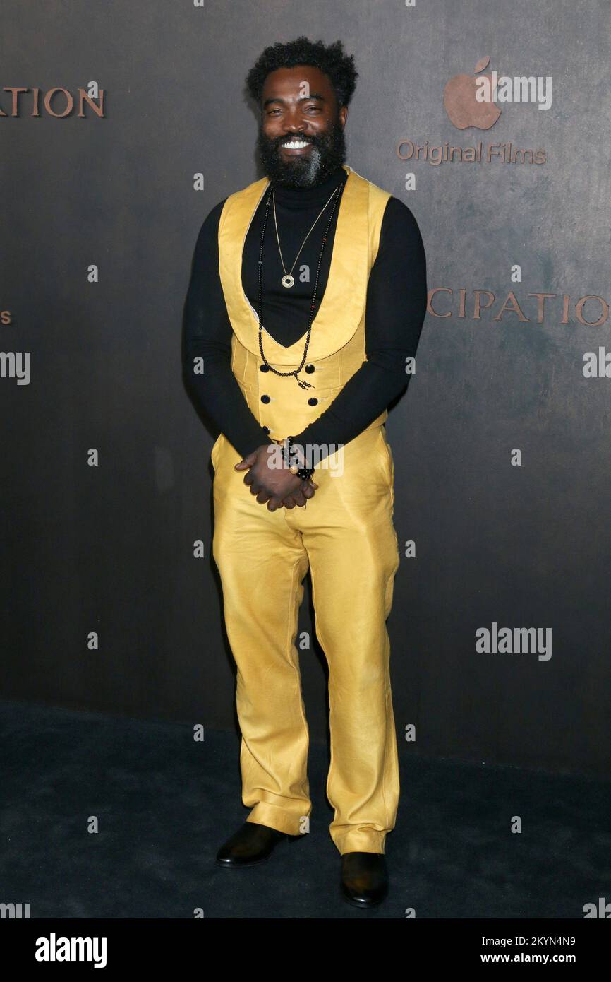LOS ANGELES - NOV 30: Damien D. Smith at the Emancipation Premiere at ...