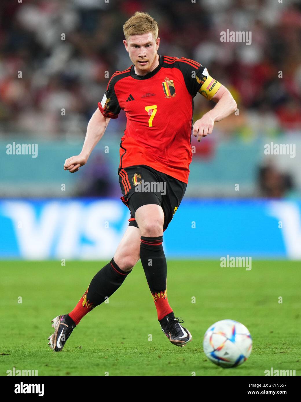 Kevin de Bruyne of Belgium during the FIFA World Cup Qatar 2022 match ...