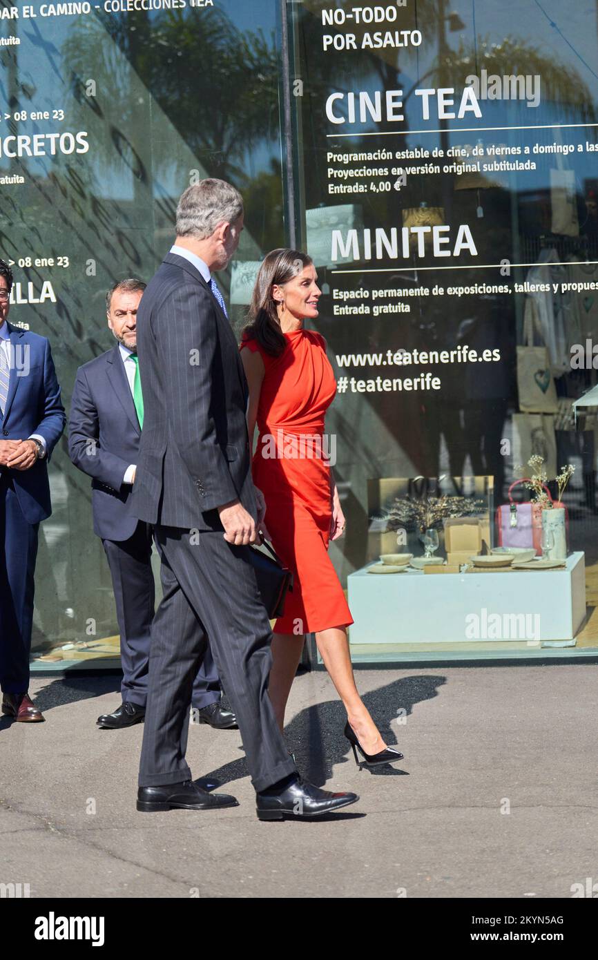 Santa Cruz de Tenerife. Spain. 20221201, King Felipe VI of Spain, Queen Letizia of Spain attends ...